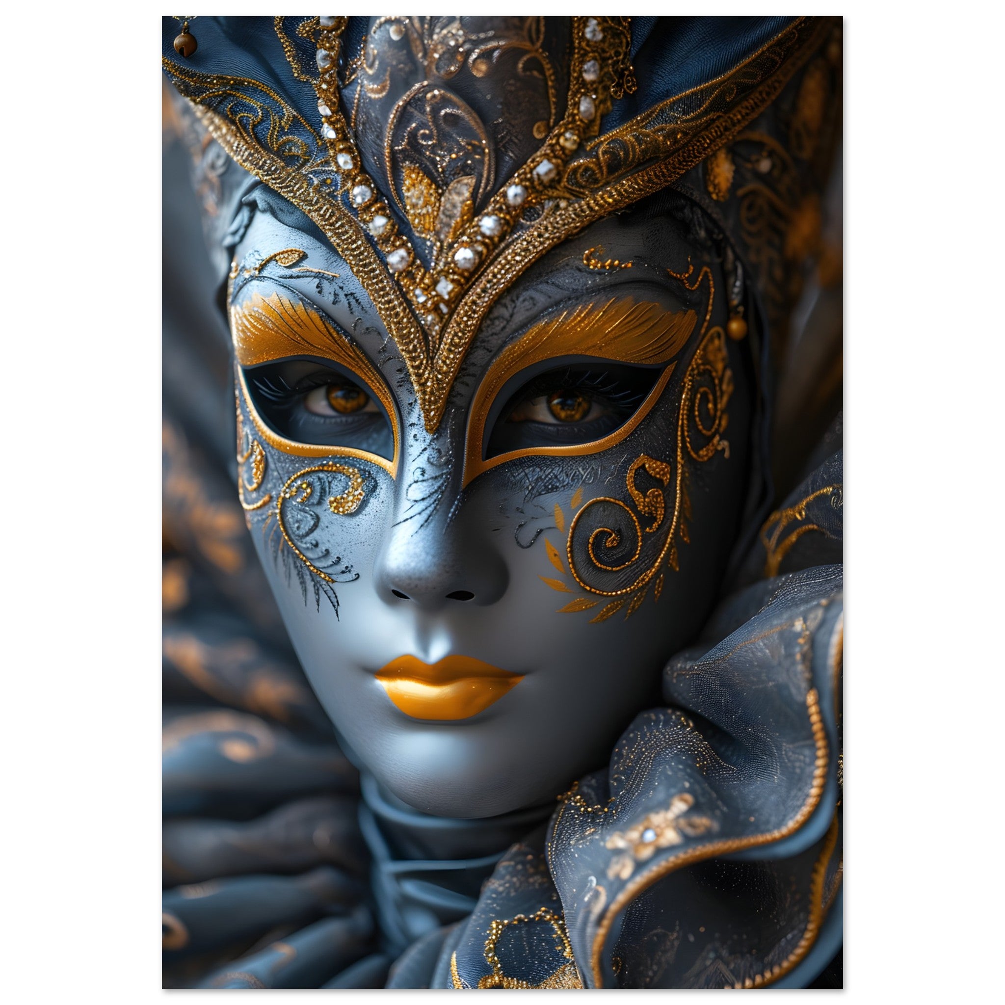 Venetian Splendor - ready to hang aluminum print : Ornate Venetian mas ...