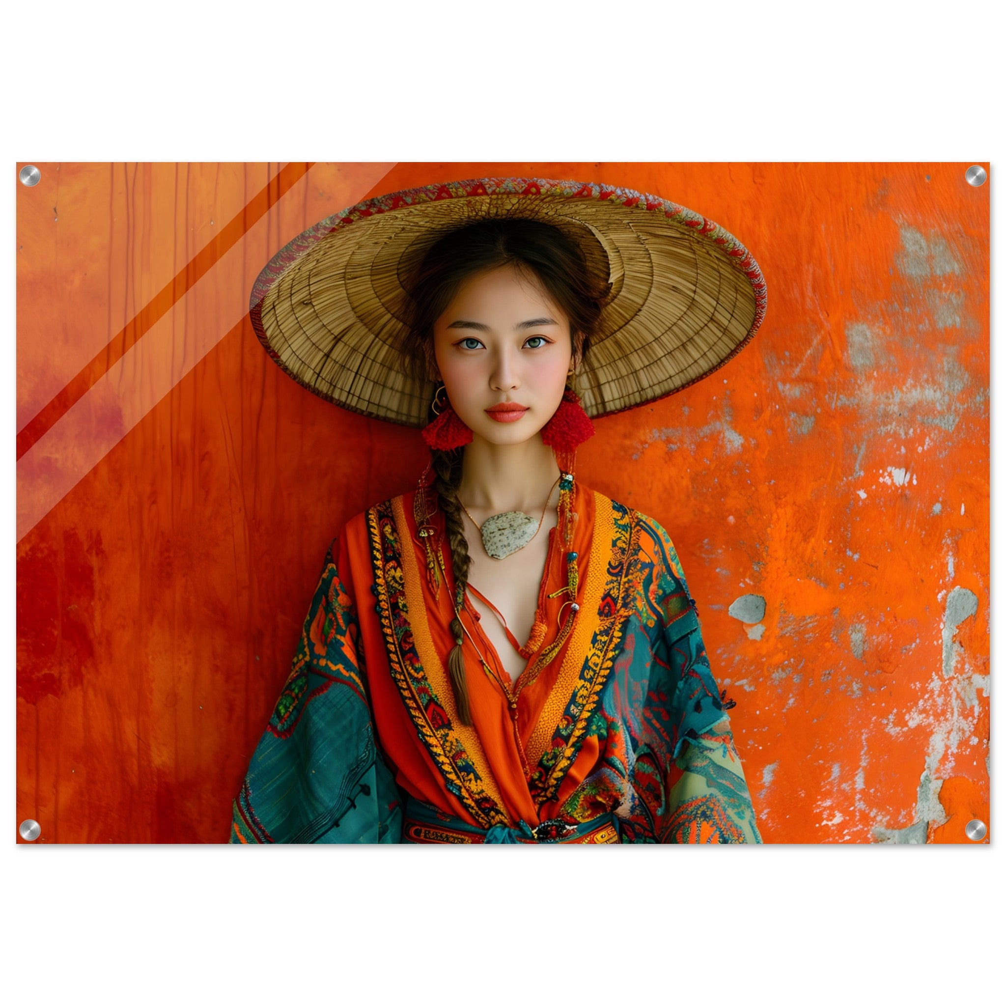 Asian Splendor - ready to hang acrylic print : Woman in traditional As ...